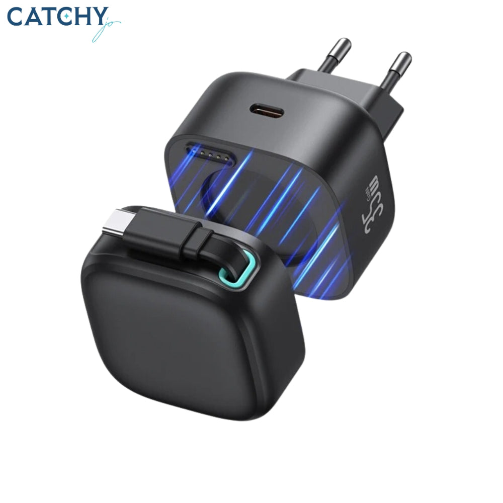 USAMS US-CC209 35W Dual Output Fast Charger With Lightning Magnetic Re