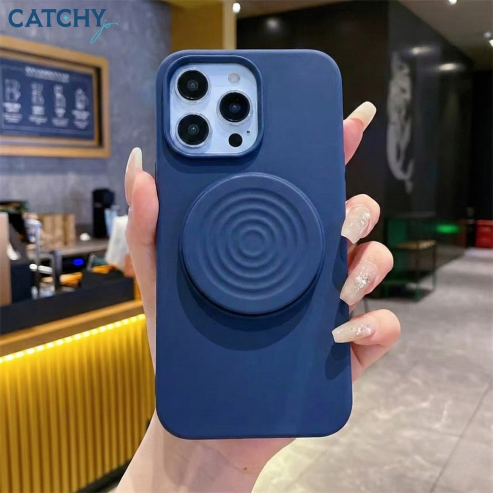 iPhone Ripple Liquid Silicone Stand Case