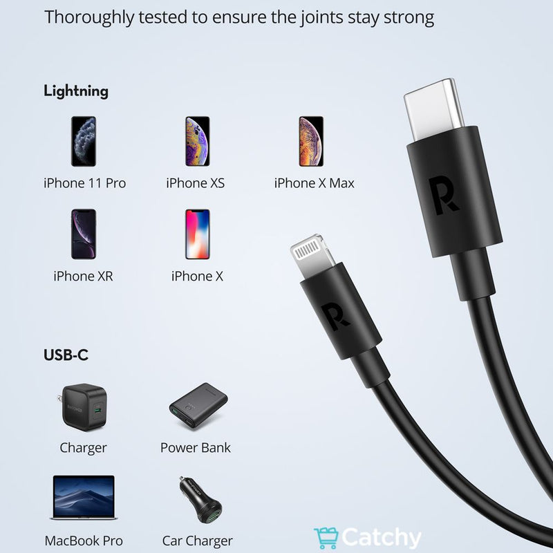 RAVPOWER Type-C to Lightning Cable